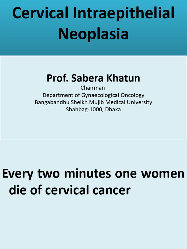 Cervical Intraepithilial Neoplasia | PDF | Cervical Cancer | Immunology