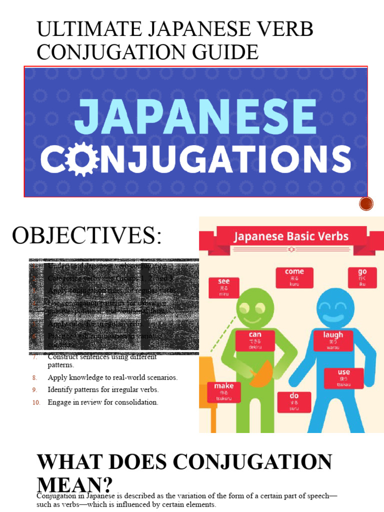 Japanese Verb Conjugation Guide | PDF | Grammatical Conjugation ...