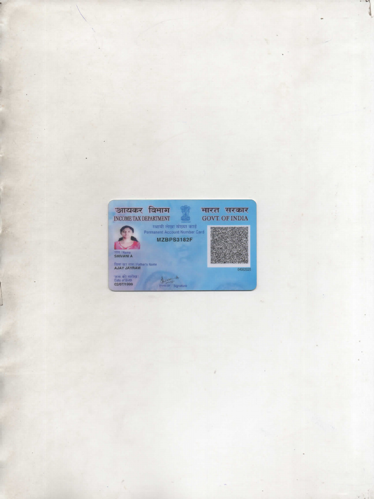 Shivani Pan Card | PDF