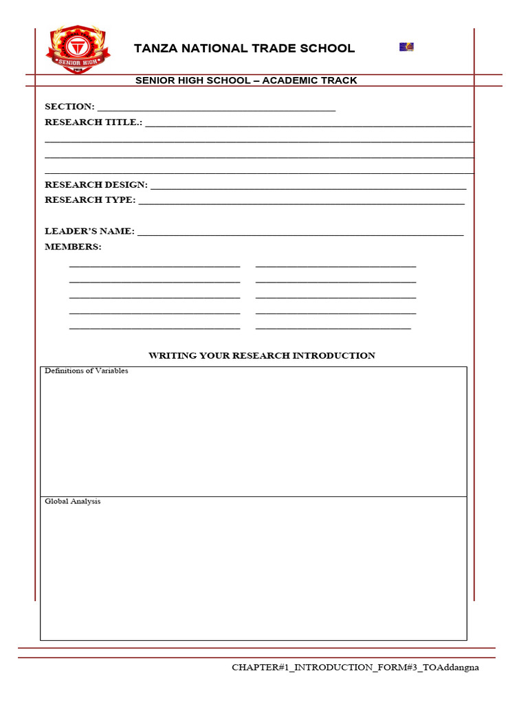 Introduction Form | PDF