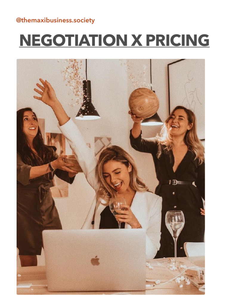 Basics of Negotiation and Pricing | PDF | Income Statement | Negotiation