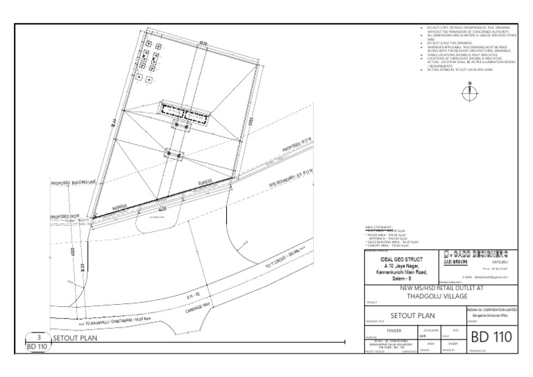 Cadd Designer'S: Setout Plan | PDF