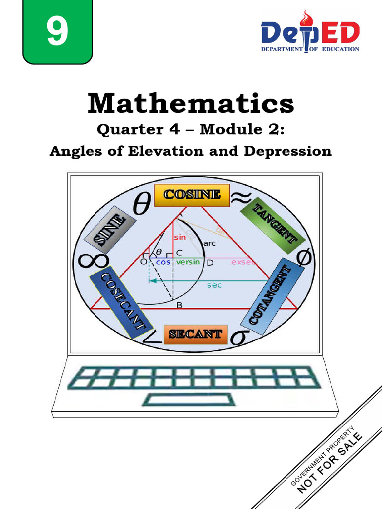 Math 9 Q4 Module 2ICTEENGLISHALLINONE72727272772 | PDF | Angle | Learning