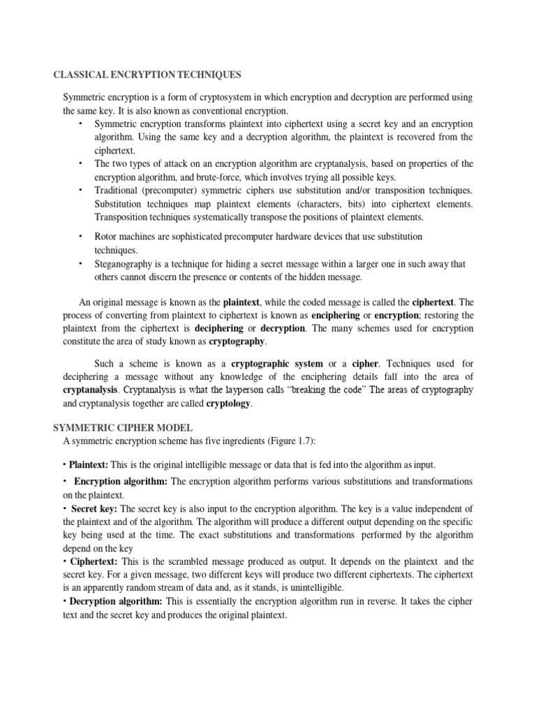 Unit II | PDF | Cryptography | Cryptanalysis
