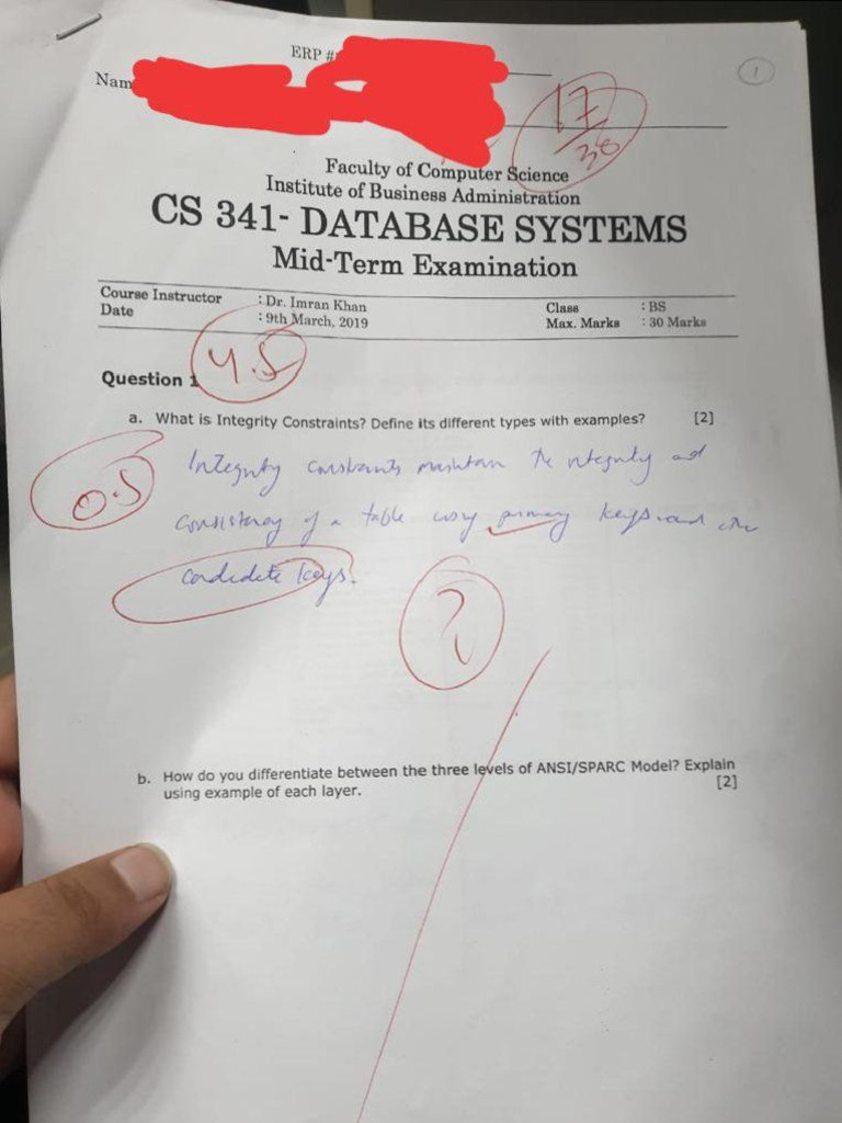 DBMS Past Papers 30 Oct 2021 15 13 35 | PDF