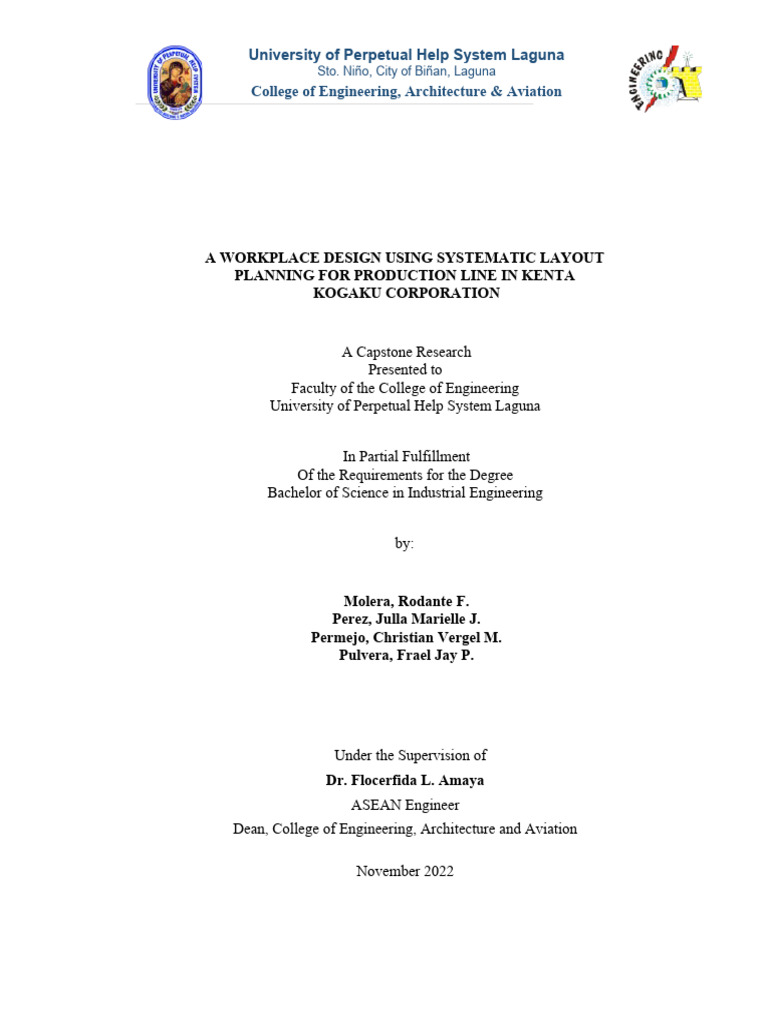 Ie Capstone Chapter 1 Workplace Design | PDF | Supply Chain | Simulation