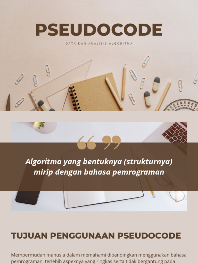 Pseudocode | PDF | Metode & Bahan Ajar | Teknologi & Rekayasa