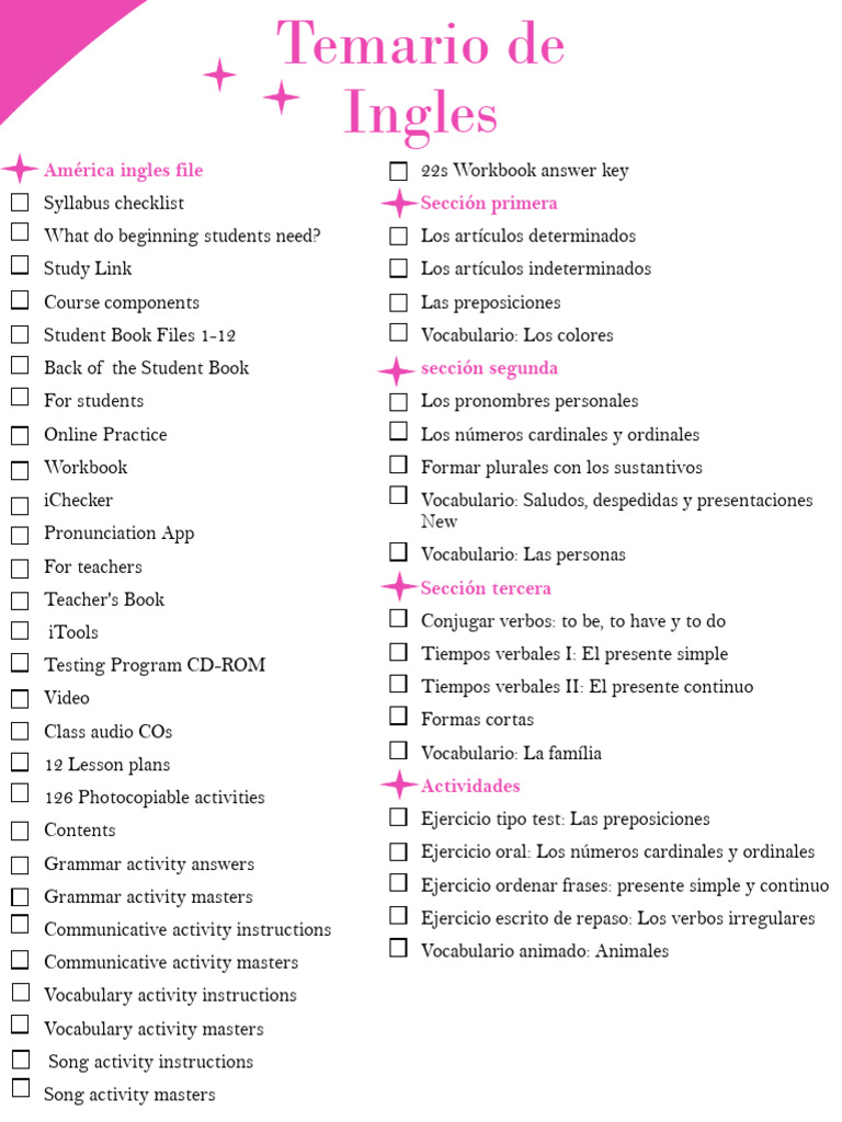 Temario de Ingles | PDF | Adverbio | Verbo
