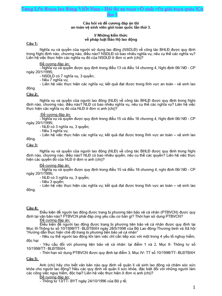 Dap An Thi ATVS Vien Gioi 3.07 | PDF