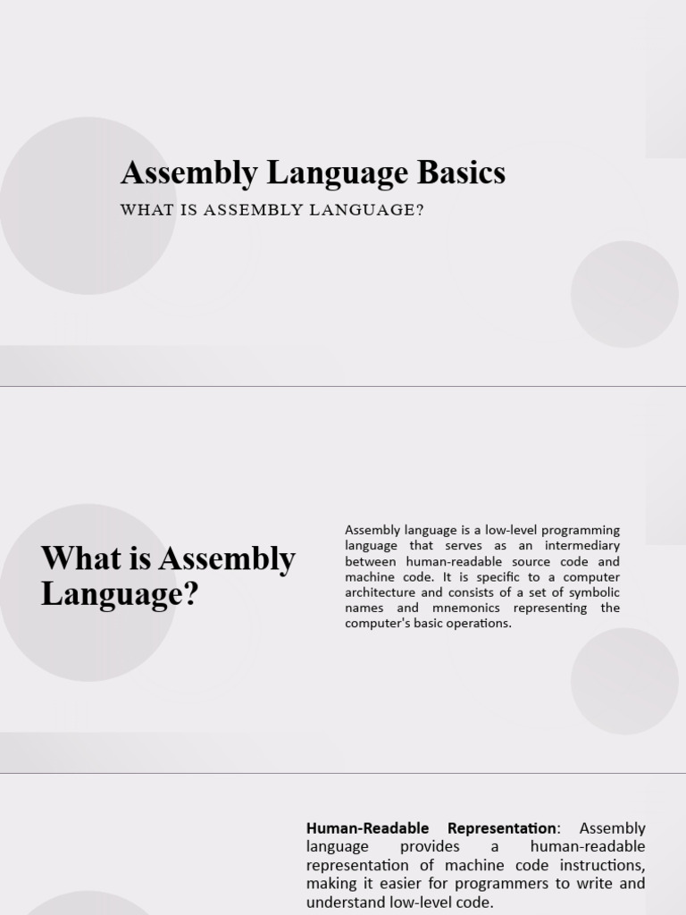 ECE 314 WK7 - Assembly Language Basics | PDF | Assembly Language | Central Processing Unit