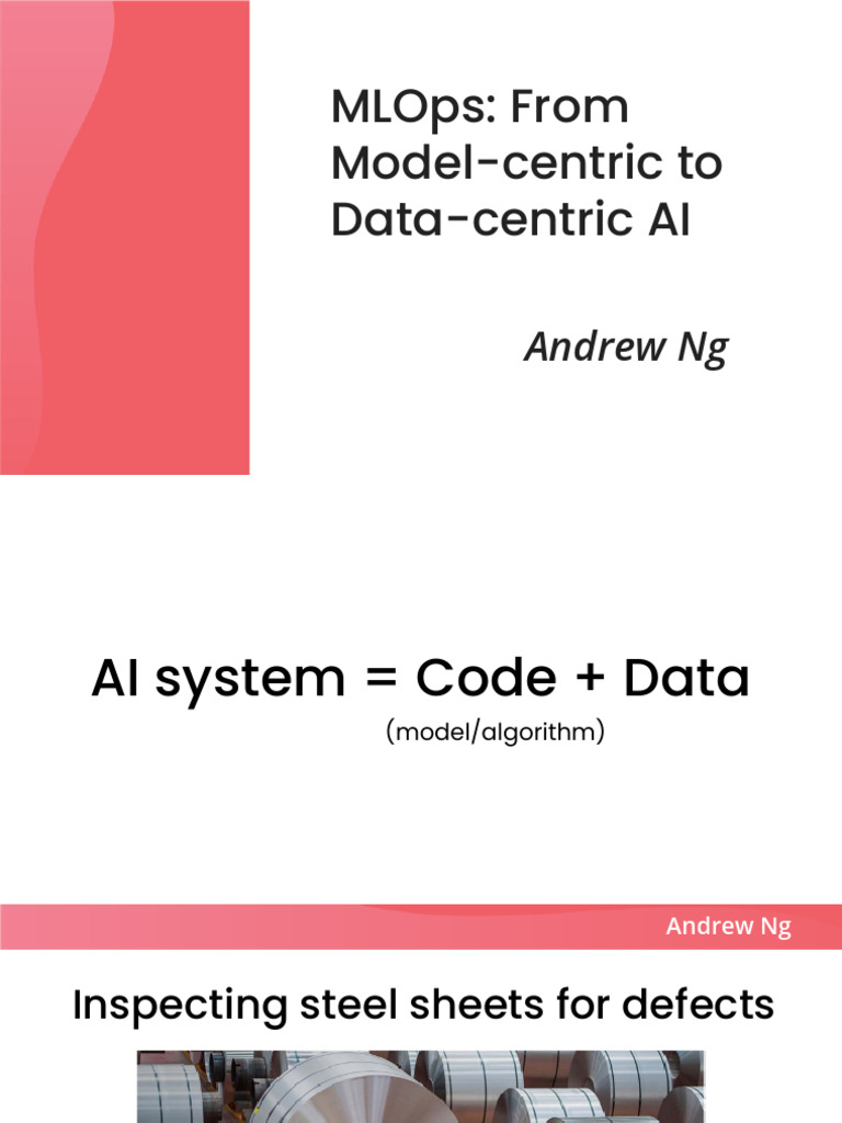 Mlops From Model Centric To Data Centric Ai Pdf Artificial