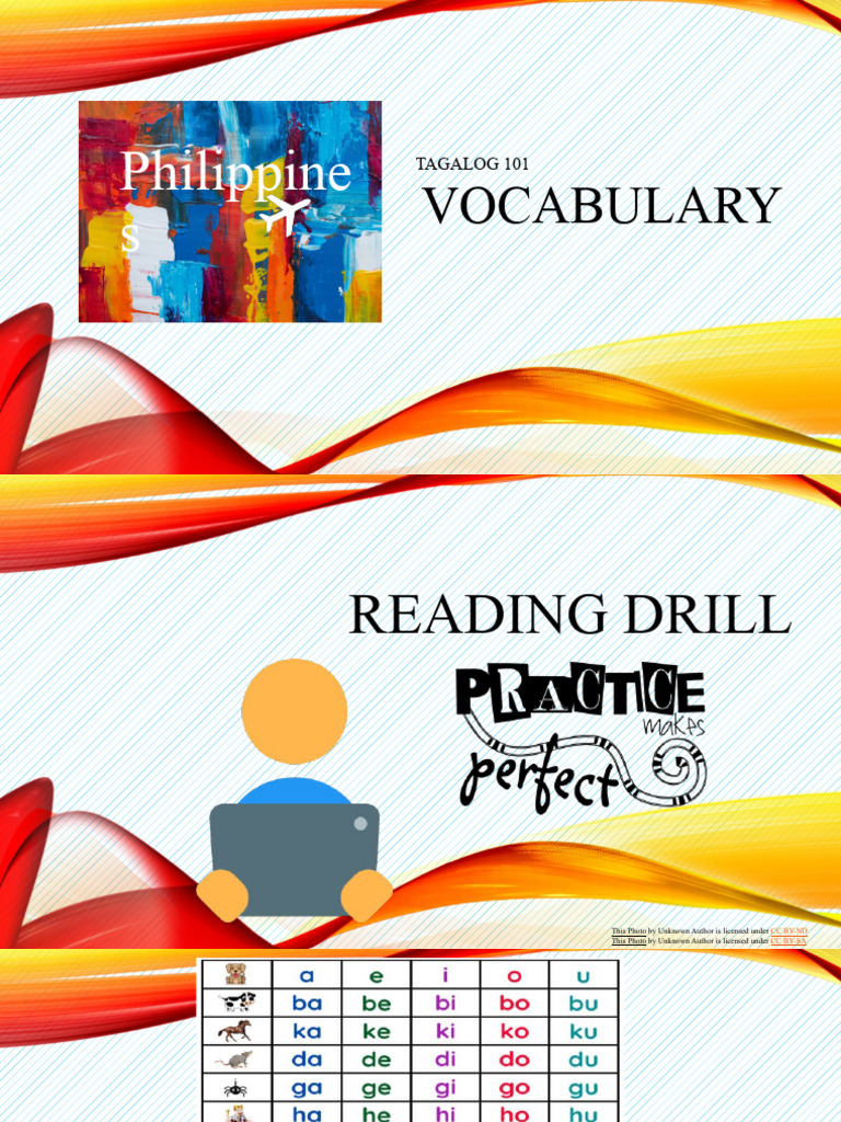 Tagalog 101 Vocabs - Reviewer | PDF