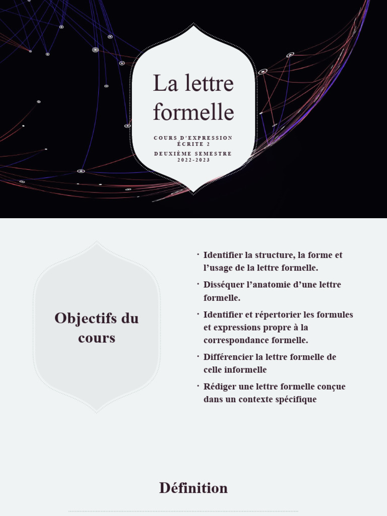 Lettre Formelle | PDF