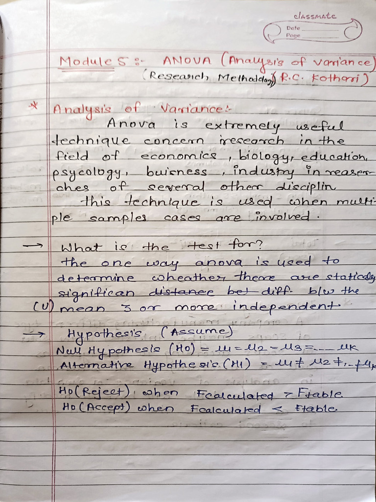 St 4 Statistical Techniques Class Notes Pdf Statistical Theory 3095