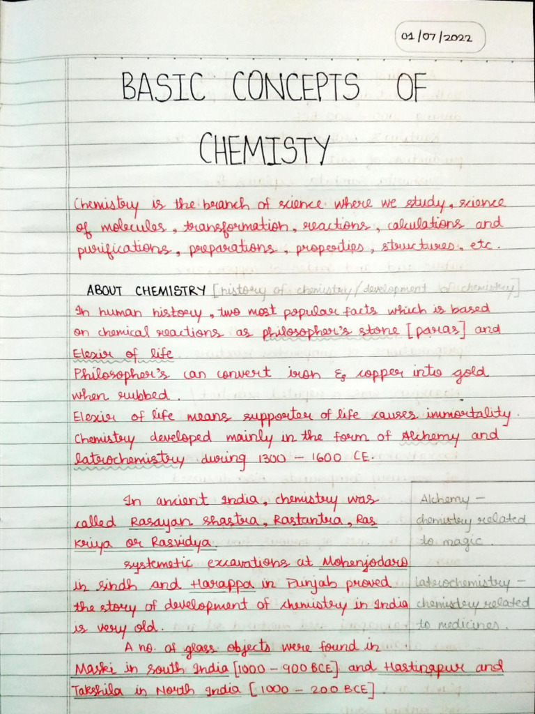 History of Chemistry Notes | PDF