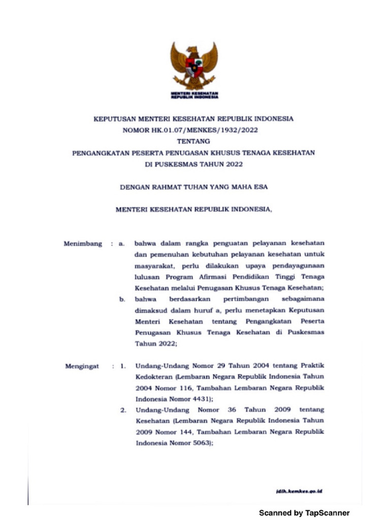 Contoh SK Penugasan Khusus | PDF