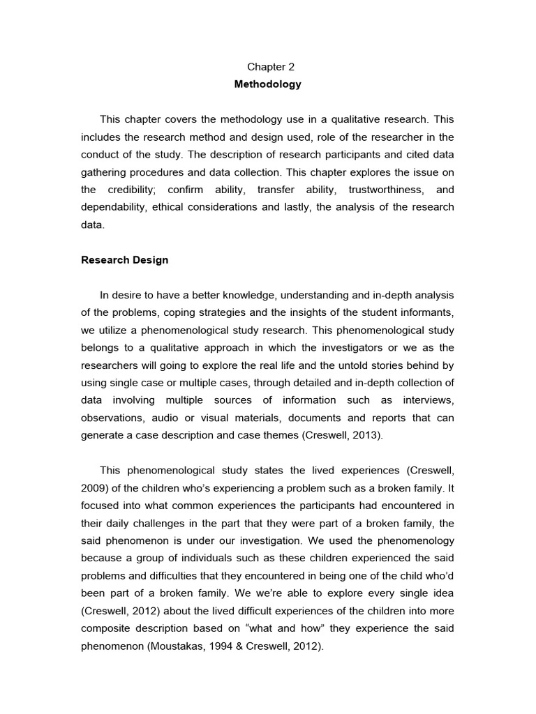 Chapter 2 | PDF | Methodology | Qualitative Research