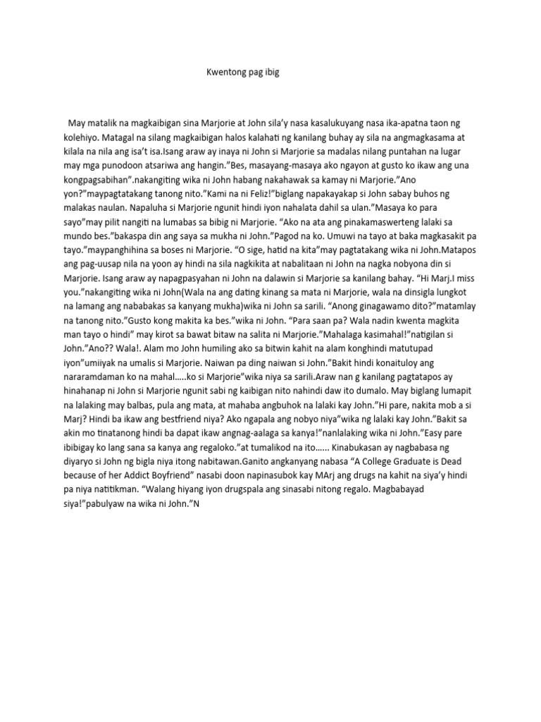 Kwentong Pag Ibig | PDF