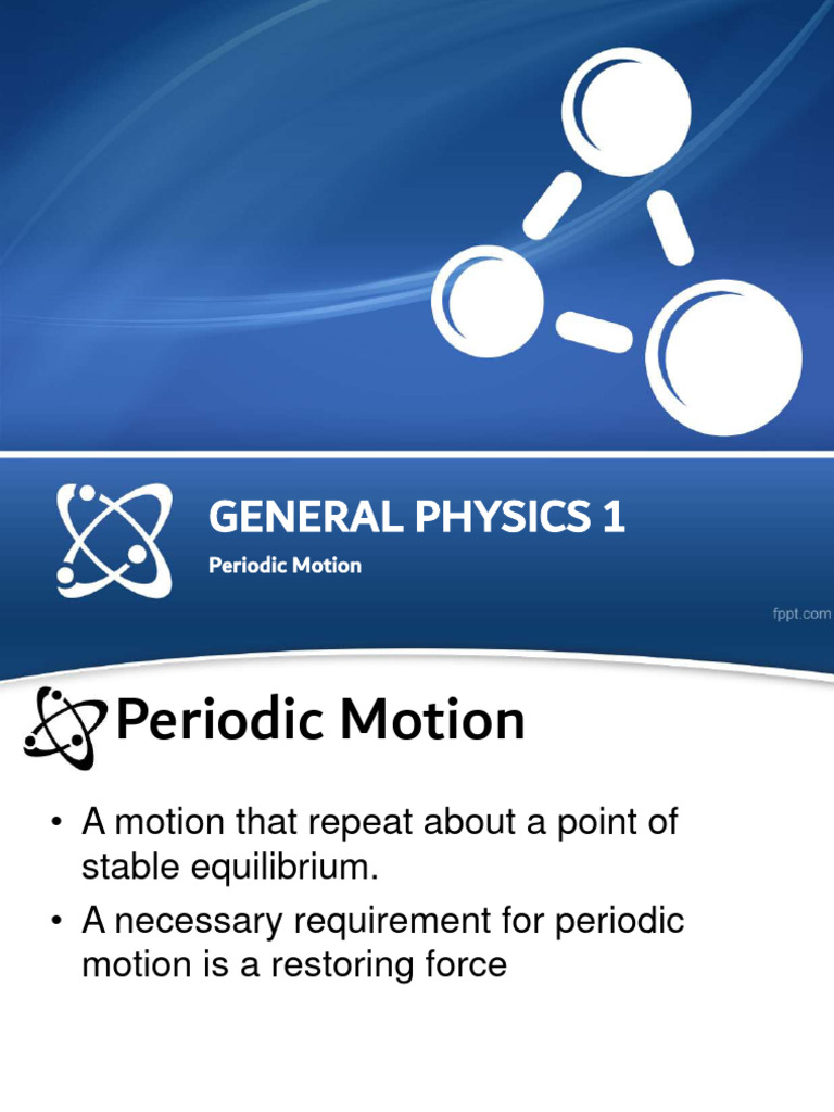 Periodic Motion | PDF | Waves | Frequency