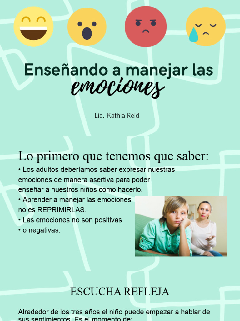 Manejo de emociones | PDF | Las emociones | Aprendizaje