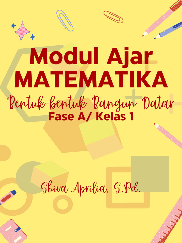 Modul Bangun Datar Kelas 1 | PDF | Karier & Perkembangan