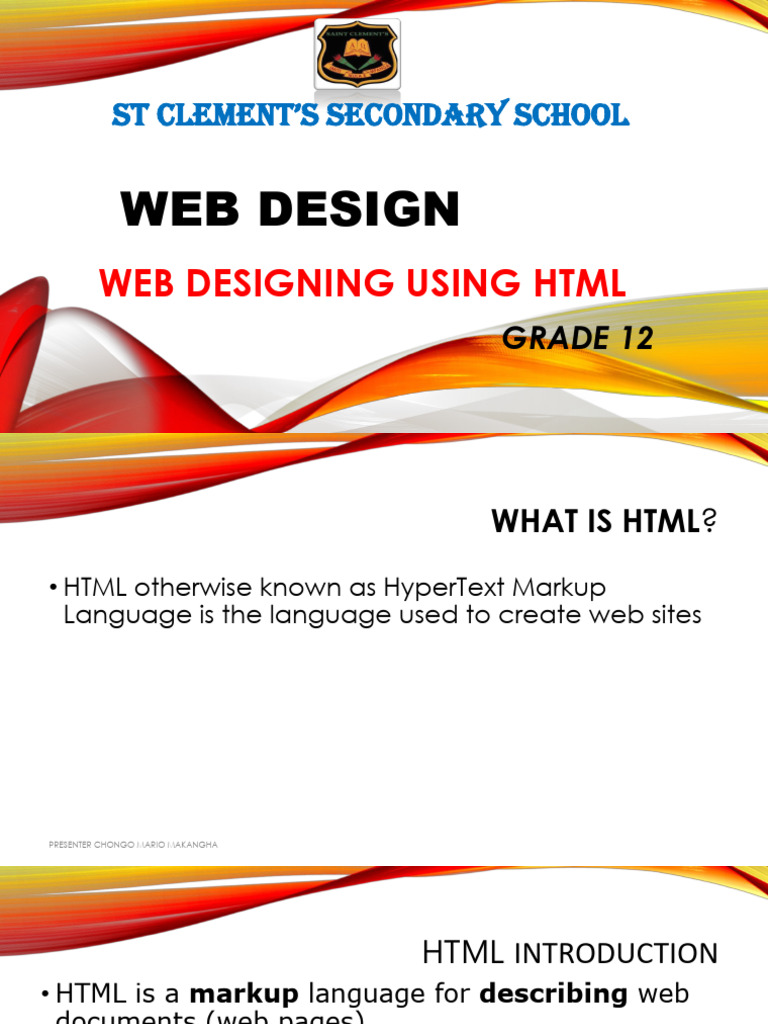 Web Design | PDF | Html Element | Html