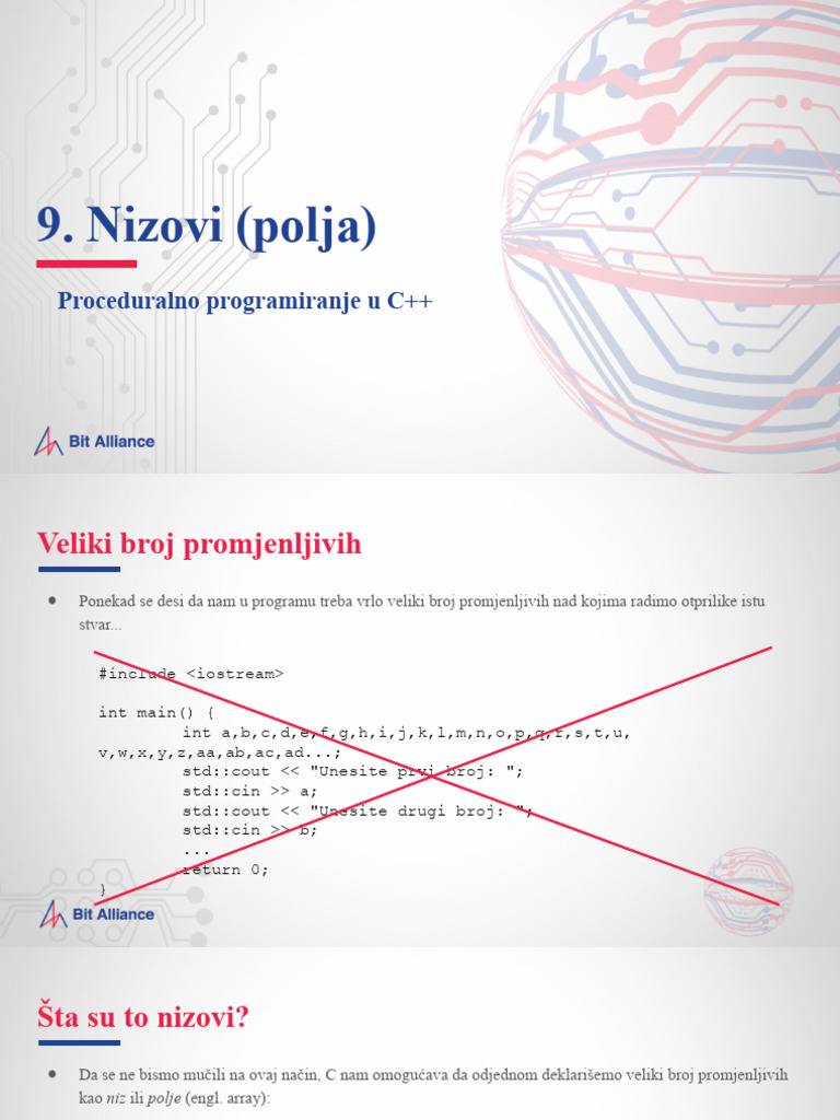 Nizovi (Polja) - 143423 | PDF