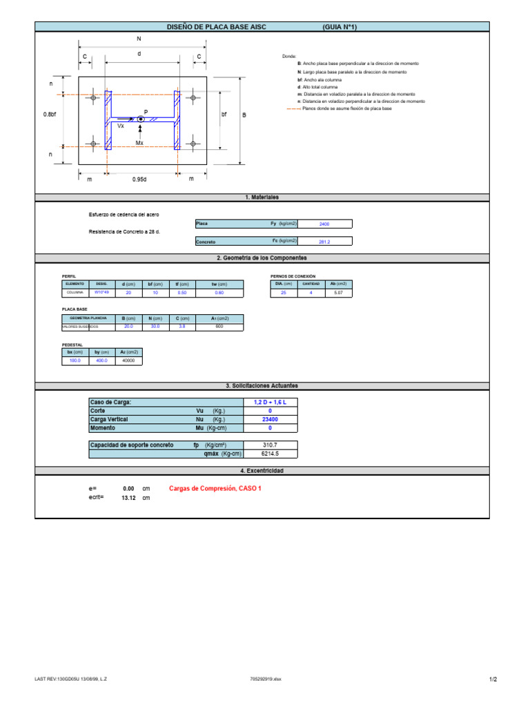 Anclajes-Placa Base LRFD | PDF | Acero | Ciencias fisicas