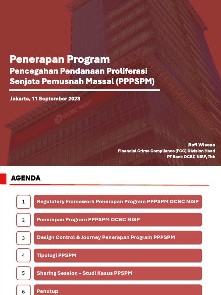 Penerapan Program PPPSPM Bank OCBC NISP_FGD GPUT 11 Sep 2023_ | PDF
