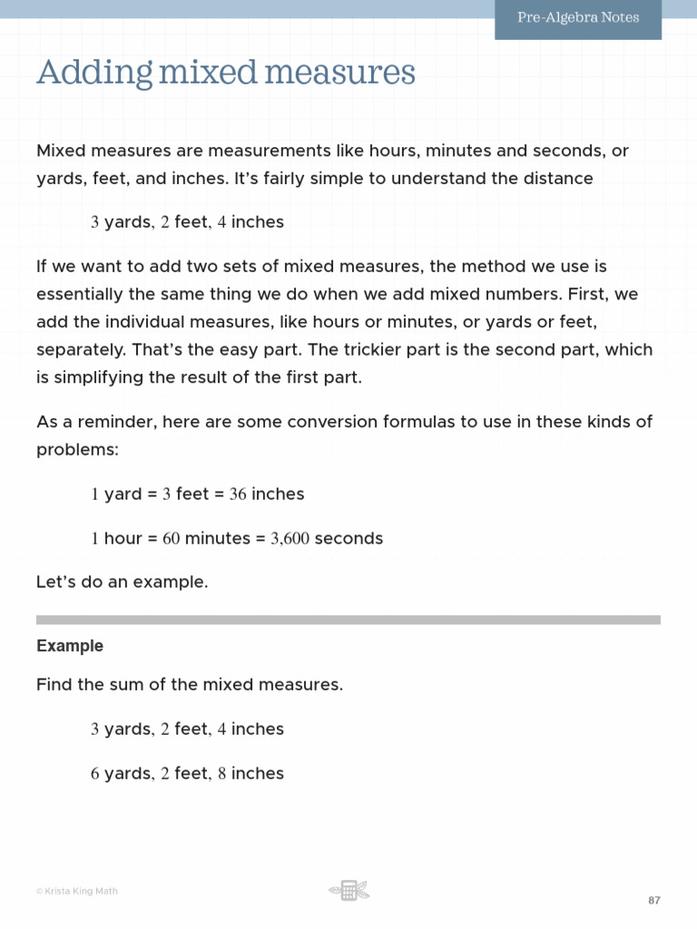 Adding Mixed Measures | PDF