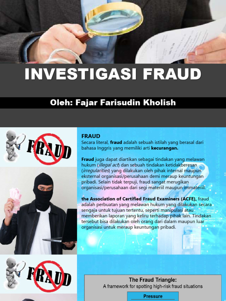 Materi Investigasi Fraud | PDF | Bisnis | Ilmu Sosial