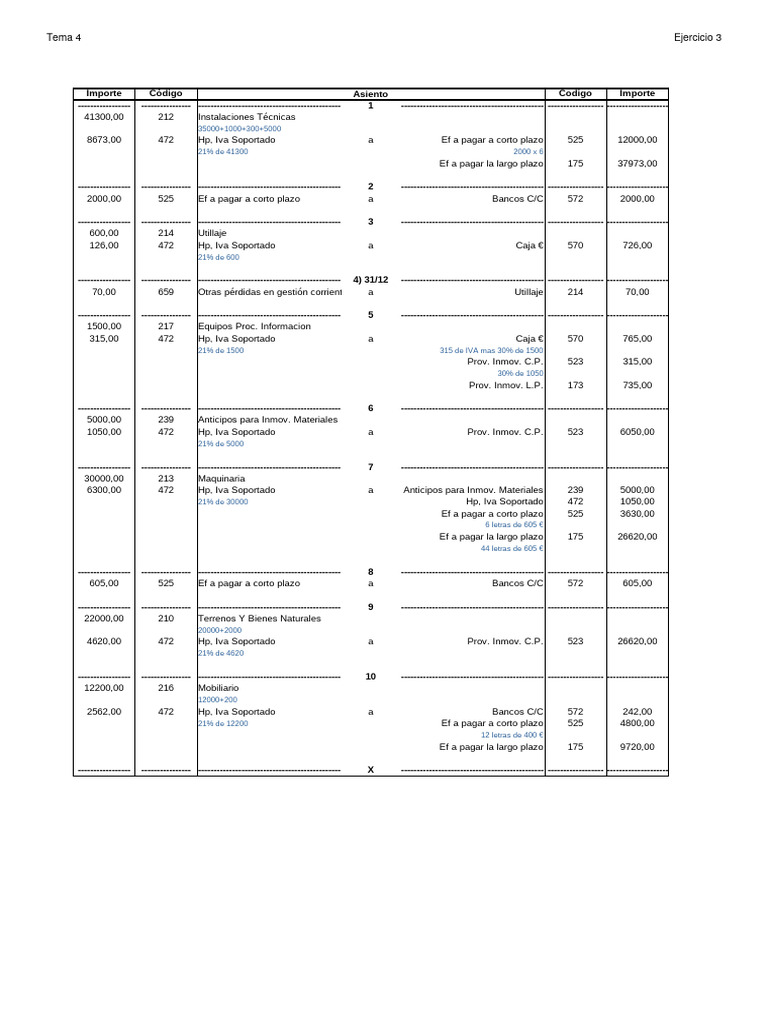 Tema 4. Ejercicio 3 y 4 | Descargar gratis PDF | Impuestos