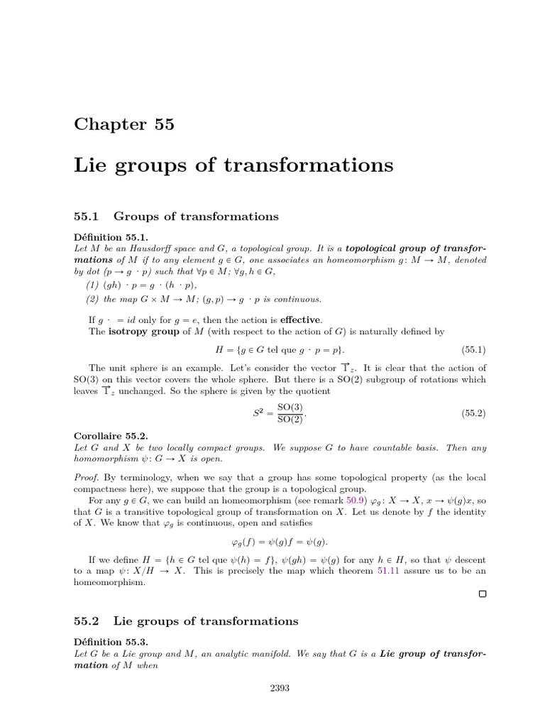 55 Lie Groups of Transformations - Mazhe | Download Free PDF | Group ...