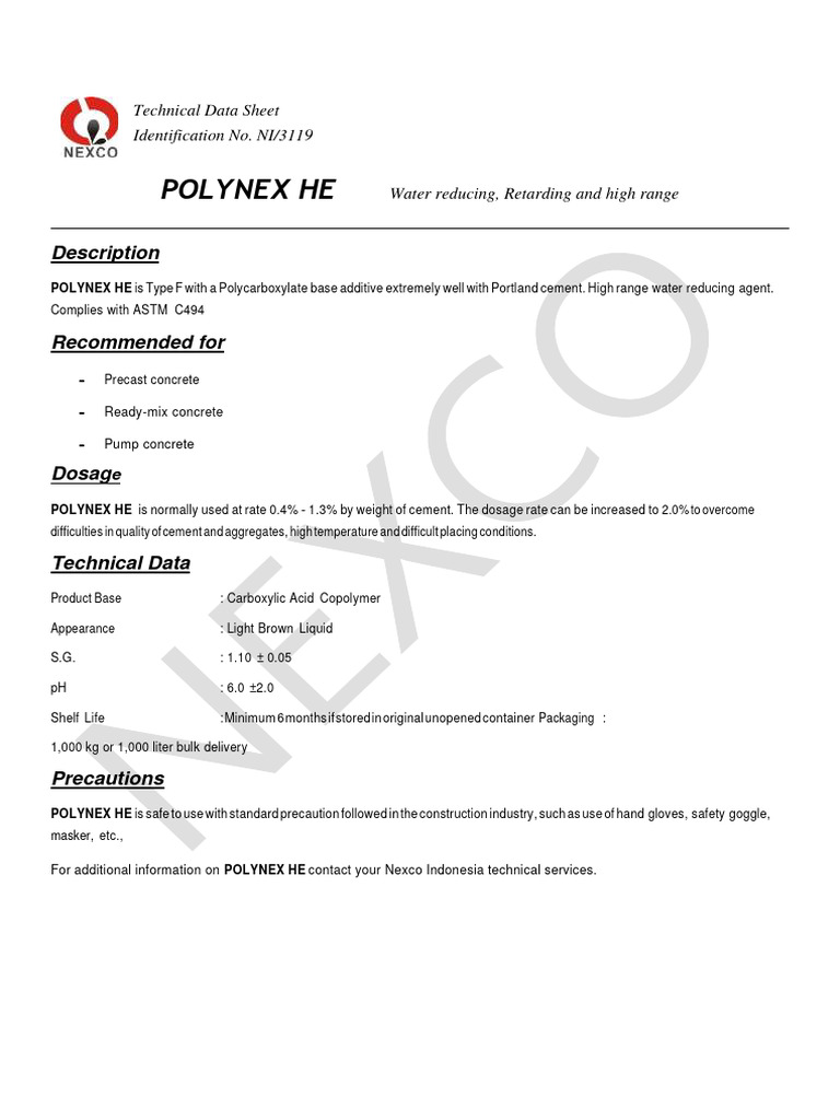 TDS Polynex HE PDF