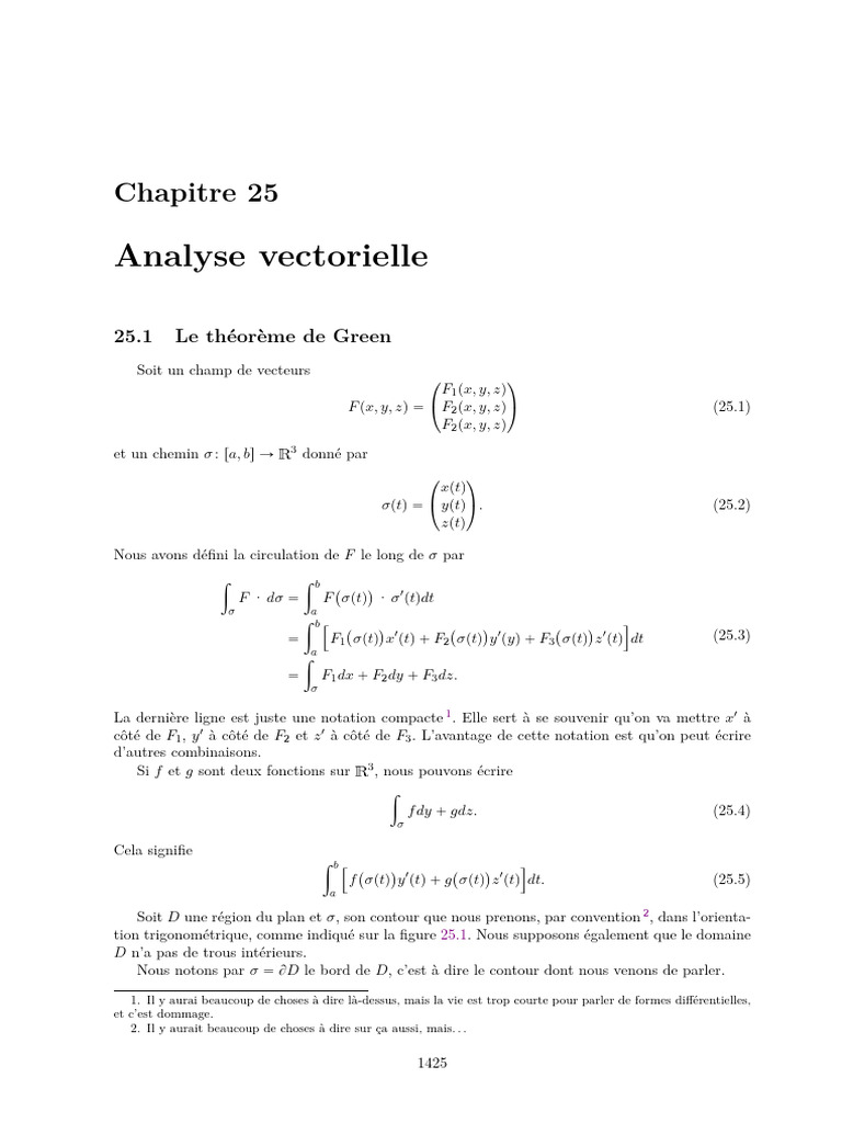 25 Analyse Vectorielle - Mazhe | PDF | Divergence (analyse vectorielle ...