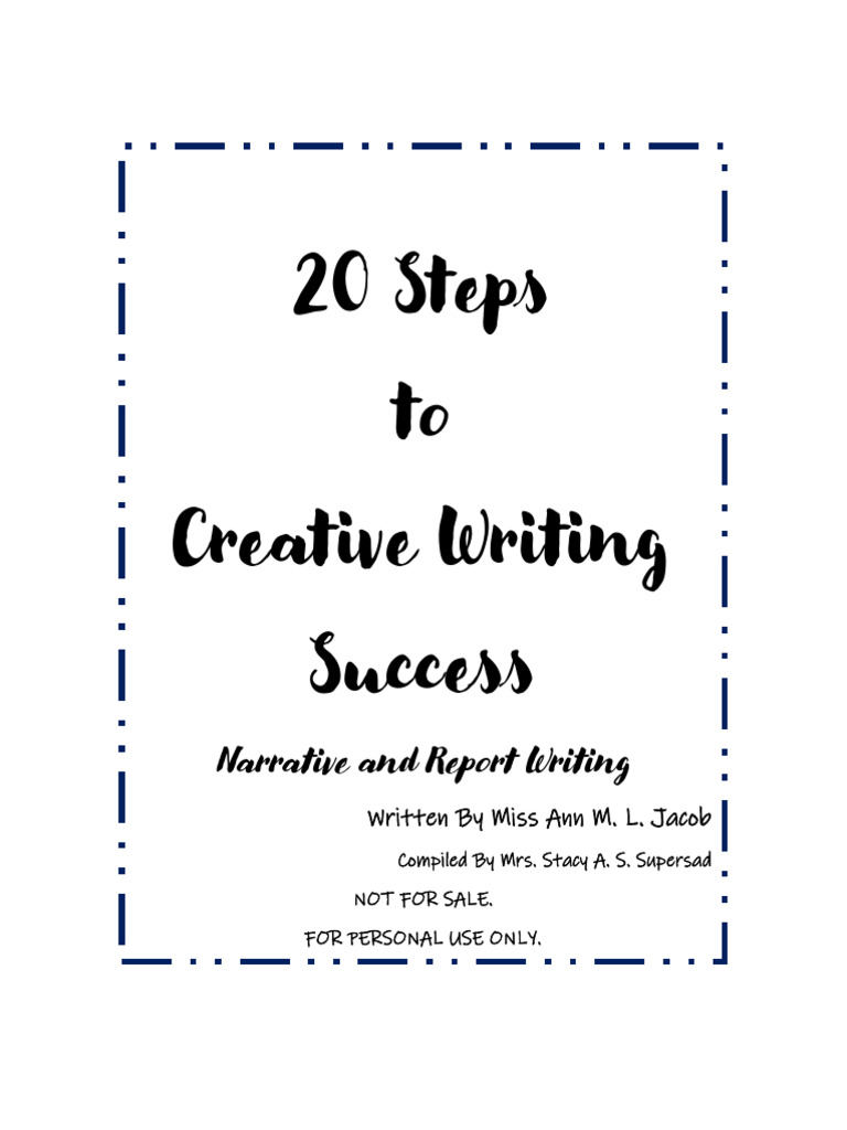 20 Steps To Creative Writing Success - Updated With Credits | PDF ...