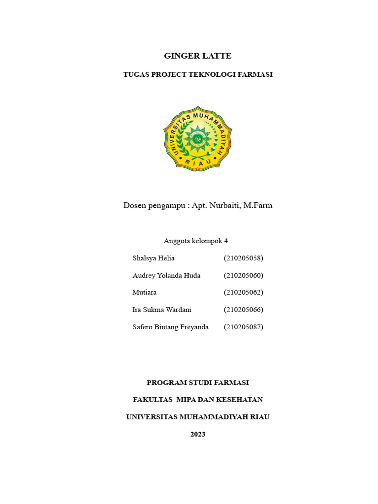 Literatur Jahe Latte | PDF