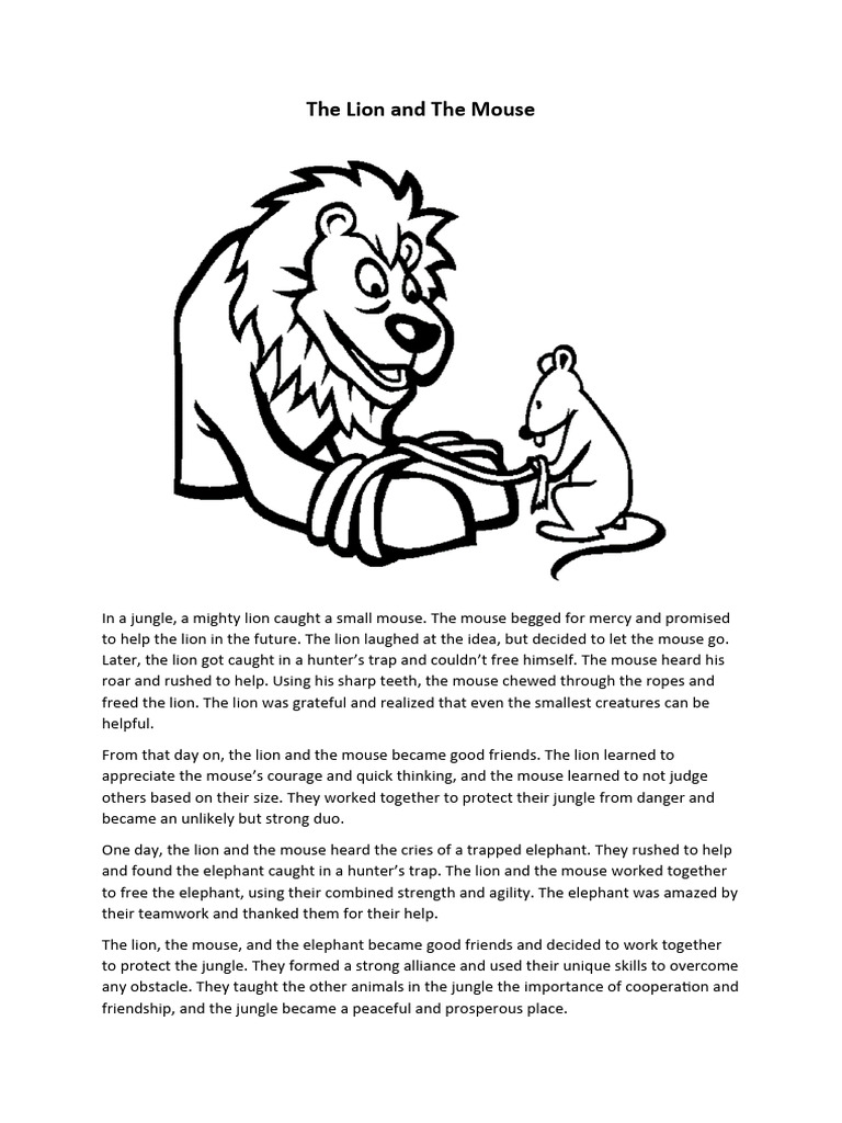 The Lion and The Mouse | PDF
