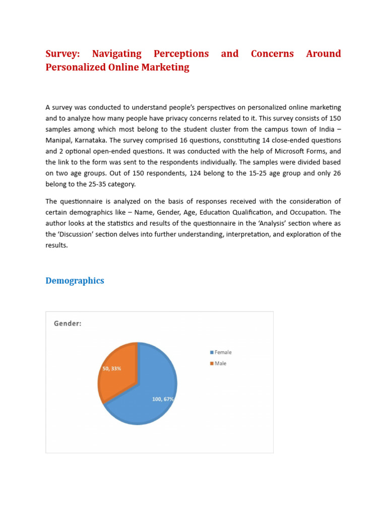 Survey Analysis | PDF | Survey Methodology | Marketing