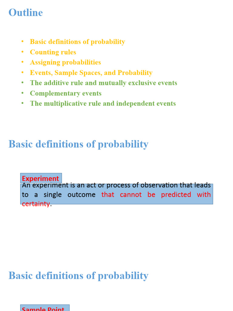 03 Probability | PDF | Probability | Sampling (Statistics)
