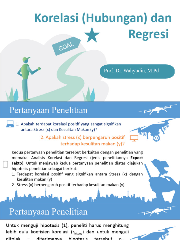 PPT Korelasi Dan Regresi Prof Wahyudin | PDF