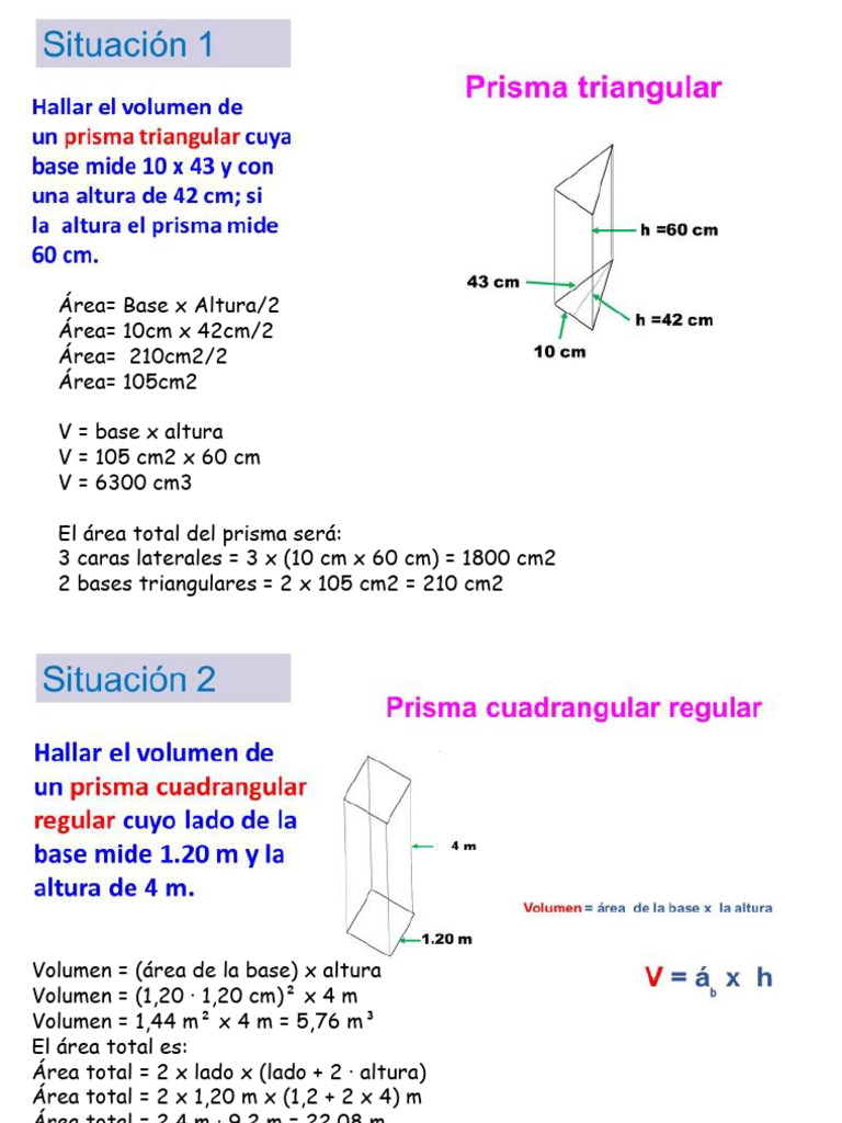 Ejercicios de Prismas-Reto | PDF