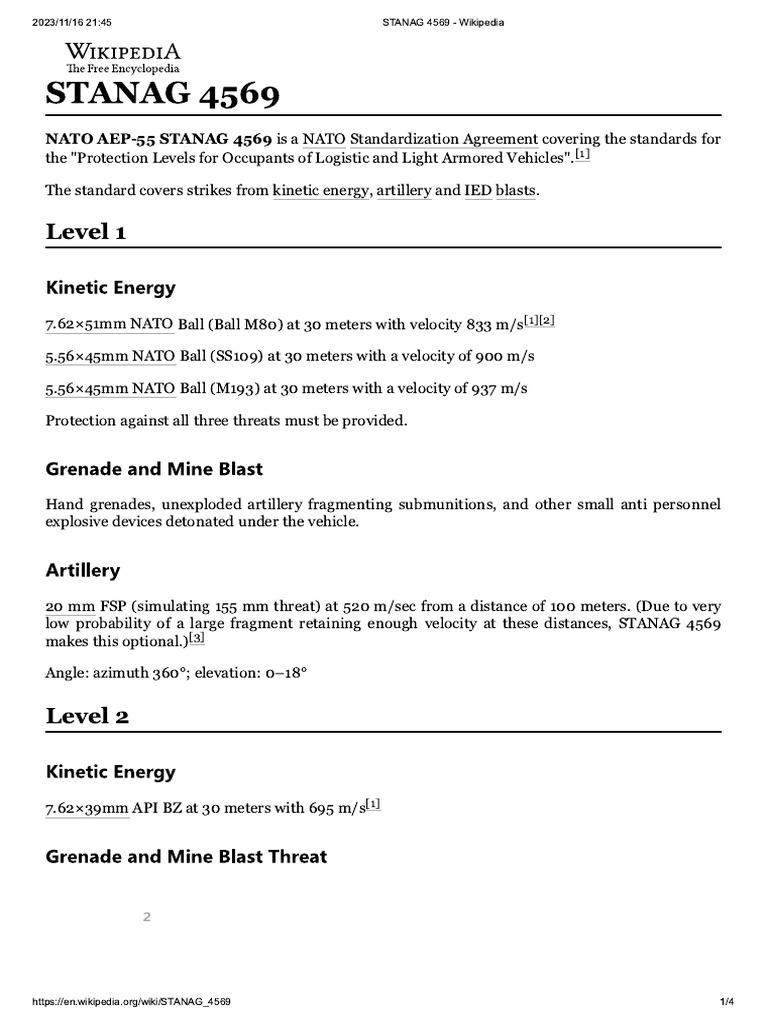 STANAG 4569 - Wikipedia | PDF | Teaching Methods & Materials | Computers