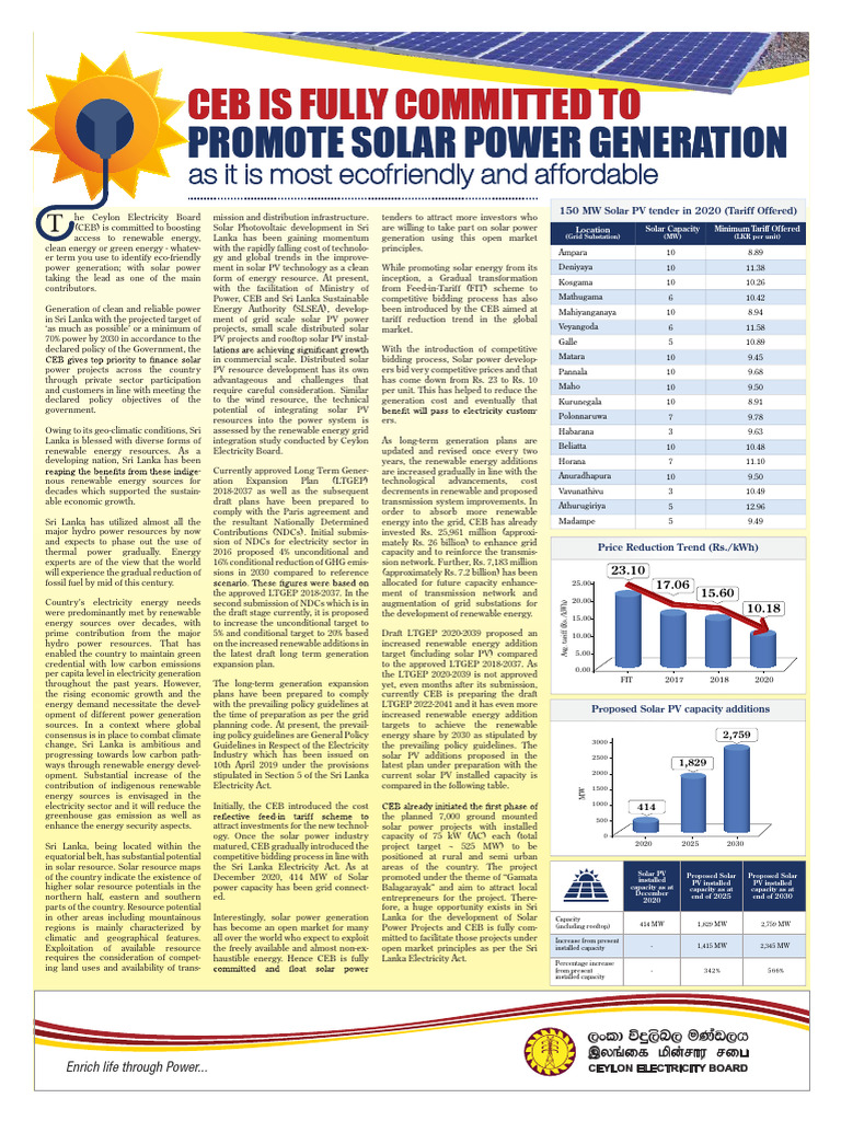 CEB - | PDF | Solar Power | Photovoltaics