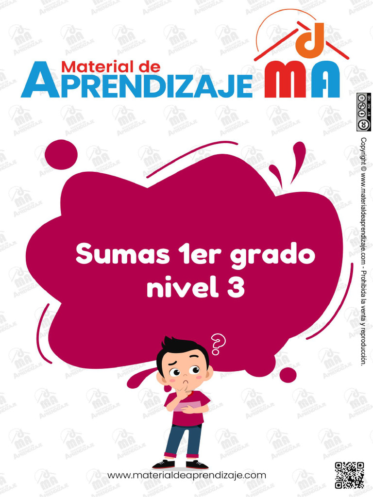 Sumas para Primer Grado Nivel 3 | PDF