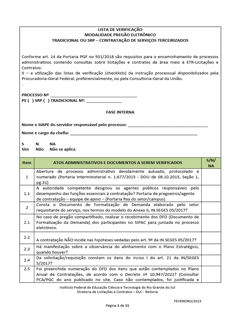 PE TERCEIRIZADOS TRADICIONAL e SRP 2 | PDF | Contabilidade | Business
