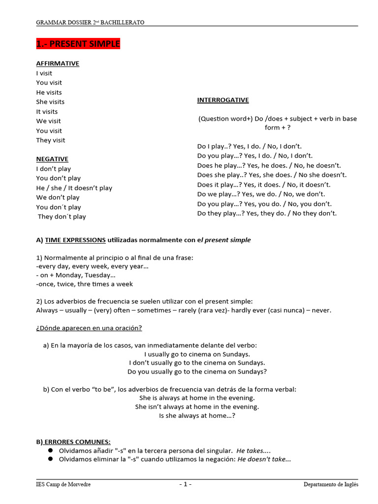 English 2nd Batx. Dossier For Students 2 | PDF | Linguistics | Semantic Units