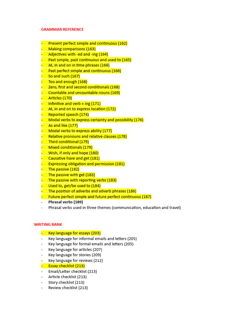 Contenidos B2 | PDF | Verb | Adjective