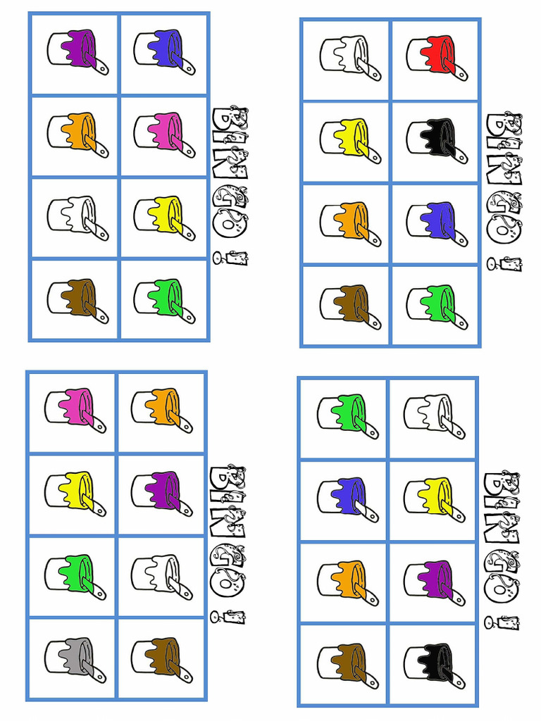 Bingo Des Couleurs CHARIVARI | PDF