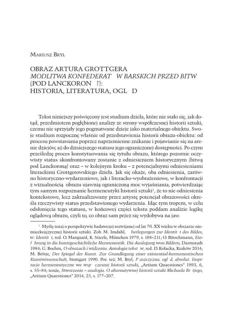 Este Obraz - Artura - Grottgera - Modlitwa - Konfeder | PDF